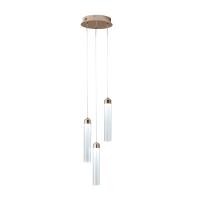 China Three Acrylic Cylindrical Bedroom Bedside Chandelier Living Room TV Background Wall Lamp Minimalist Bedside Lamp for sale
