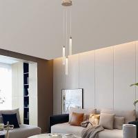 China Three Acrylic Cylindrical Bedroom Bedside Chandelier Living Room TV Background Wall Lamp Minimalist Bedside Lamp for sale