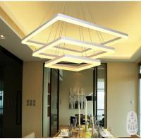 China Three Story Square Modern Minimalist Style Dining Room Chandelier Personality Creative Square Family Atmosphere Living Room Light Adjustable Master Bedroom Study Light for sale