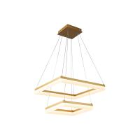 China Double Square Modern Contracted Style Dining Room Chandel Personality Creative Square Family Atmosphere Living Room Lighting Adjusted Master Bedroom Study Lighting for sale
