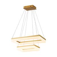 China Acrylic Modern Simple Rectangular Nordic Lighting Hanging Lighting In Lobby Restaurant Bar for sale