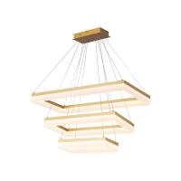 China Acrylic Modern Simple Rectangular Nordic Lighting Hanging Lighting In Lobby Restaurant Bar for sale