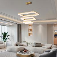 China Acrylic Modern Simple Rectangular Nordic Lighting Hanging Lighting In Lobby Restaurant Bar for sale