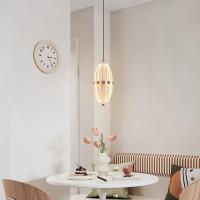 China Creative Aluminum Small Pendant Lamp Raised Lowered Creative Simple Modern Bedroom Headboard Designer Model Dining Room Bar Pendant Lamp for sale