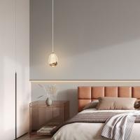 China Acrylic Bedside Senior Sense Light Luxury Classic Cafe Restaurant Bar Round Glass LED Chandelier for sale