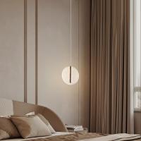 China Circular Acrylic Modern LED Chandelier Creative Interior Home Attic Bedroom Bedside Study Staircase Interior Decoration for sale