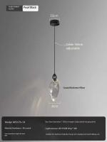 China Light Luxury Modern Bedroom Bedside Lamp Living Room Creative High Grade Sense Crystal Pendant Light Simple Restaurant Bar Small Chandelier for sale