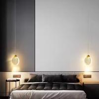 China Contemporary Round Crystal Living Room Home Decorative Led Pendant Light For Hotel Living Room Staircase for sale