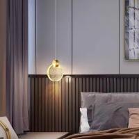 China Contemporary Round Crystal Living Room Home Decorative Led Pendant Light For Hotel Living Room Staircase for sale