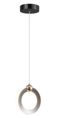 China Simple Style Indoor Decoration Pendant Lamp Home Bedroom Bedside Aluminum Gold Black LED Hanging Light for sale