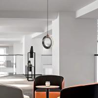 China Minimalist Circled Pendant Residence Decorative Simple Modern Lamps Hotel Restaurant Dinning Bedside Cafe Bar Chandelier Light for sale