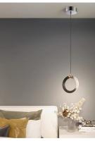 China Minimalist Circled Pendant Residence Decorative Simple Modern Lamps Hotel Restaurant Dinning Bedside Cafe Bar Chandelier Light for sale