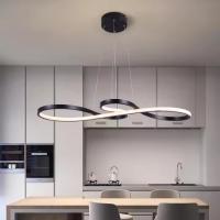 China Apartment Kitchen Island Mininalist 50W Twist Pendant Light Chandelier Black Luminaire Lustr Torsion Pendant Light for sale