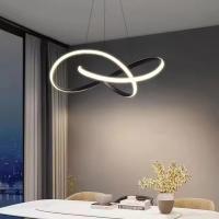 China Dining room chandelier Nordic creative personality ring table led light modern simple art dining room front desk bar lamp for sale