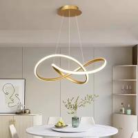 China Retro lighting deluxe room bedroom aluminum chandelier Home decoration acrylic material LED ceiling light for sale
