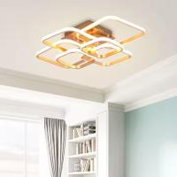 China Remote Control Modern American Style Six Head Rectangular LED Study Acrylic Ceiling Light 2- for sale