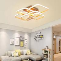 China Remote Control Modern American Style Six Head Rectangular LED Study Acrylic Ceiling Light 2- for sale