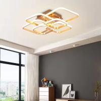 China Remote Control Modern American Style Six Head Rectangular LED Study Acrylic Ceiling Light 2- for sale