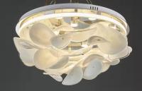 China Nordic Simple Light French Living Room Bedroom Ceiling Light Modern Cream Creative Personality Lotus Leaf Designer Room Light for sale