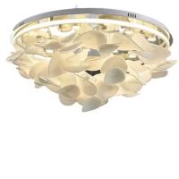China Nordic Simple Light French Living Room Bedroom Ceiling Light Modern Cream Creative Personality Lotus Leaf Designer Room Light for sale