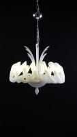 China Europea Modern Chandelier Simple Home Living Room Bedroom Decorative Lighting Clear Amber Luster Shopping Mall Pendant Lamp for sale