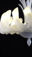 China Europea Modern Chandelier Simple Home Living Room Bedroom Decorative Lighting Clear Amber Luster Shopping Mall Pendant Lamp for sale