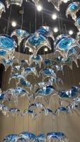 China Glaze Art Ocean Theme Glass Starfish  Chandelier Creative Decorative Chandelier for sale