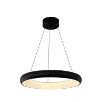 China Modern Round Acrylic White Black Led Lighting for Hotel Engineering Bright Hanging Ceiling Lights for sale