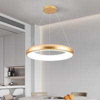 China Modern Round Acrylic White Black Led Lighting for Hotel Engineering Bright Hanging Ceiling Lights for sale