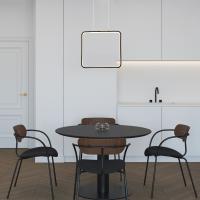 China Modern Minimalist square Chandelier Frame LED Aluminum Pendant Lights for sale