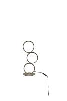 China Three-ring elegant metal table lamp Modern dimmable aluminum table lamp for sale
