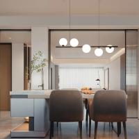 China Home Decor Dining Room Modern Pendant Lights Glass Hanging Lamps Home Bedroom Art Design Glass Ball Nordic Pendant Light for sale