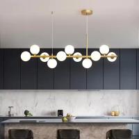 China Home Decor Dining Room Modern Pendant Lights Glass Hanging Lamps Home Bedroom Art Design Glass Ball Nordic Pendant Light for sale