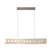 China Modern Linear Crystal Chandelier Bar Rectangular Chandelier Customization Dining Pendant Lights for sale