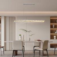 China Golden Kitchen Island Pendant Light Nordic LED Rectangle Stainless Steel Hanging Light for Office Restaurant Study Room for sale