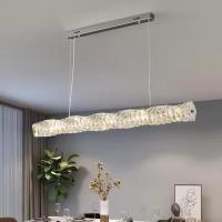 China Golden Kitchen Island Pendant Light Nordic LED Rectangle Stainless Steel Hanging Light for Office Restaurant Study Room for sale