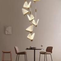 China Modern Luxury LED Pendant Lamp Living Room Led Decor Chandeliers Pendant Light Simple Butterfly Hanging Light for sale