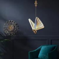 China Modern Luxury LED Pendant Lamp Living Room Led Decor Chandeliers Pendant Light Simple Butterfly Hanging Light for sale