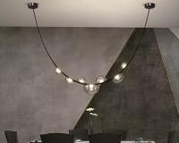 China Postmodern Leather Pendant Lamp For Hotel Lobby And Villa Decoration AC 85-265V Input Voltage 4 KG Product Weight for sale