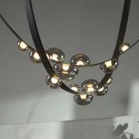 China Postmodern Leather Pendant Lamp For Hotel Lobby And Villa Decoration AC 85-265V Input Voltage 4 KG Product Weight for sale