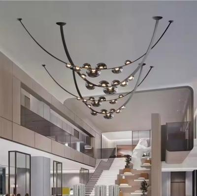 China Postmodern Leather Pendant Lamp For Hotel Lobby And Villa Decoration AC 85-265V Input Voltage 4 KG Product Weight for sale