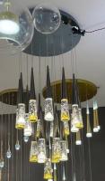 China Nordic Light Luxury Silver Mountain Crystal Chandelier for Villa Duplex Stairwell for sale
