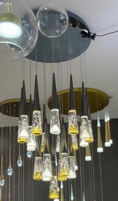 China Nordic Light Luxury Silver Mountain Crystal Chandelier for Villa Duplex Stairwell for sale