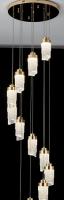 China Custom LED Villa Hotel Staircase High Decor Lamp Modern Acrylic Chandelier Pendant Light 30000 Hours Lifespan for sale
