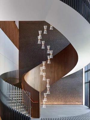 China Modern Duplex Staircase Chandelier For Custom LOFT Apartment And Hotel Lobby Lighting for sale