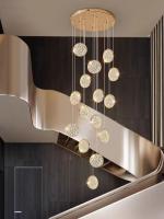 China Luxury Hotel Lobby Decorative Gold Big Size Customized Modern Led Ceiling Chandelier for sale