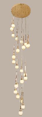 China Nordic Style Acrylic Staircase Pendant Light For High Living Room And Bedroom for sale