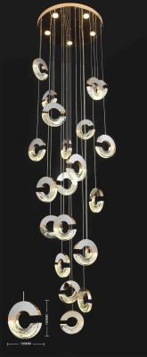 China Modern Loft Chandelier Design C-type Acrylic Chandelier For Minimalist Ceiling Chandelier In Living Room Staircase Lighting for sale