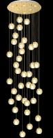 China Multi-faceted Spherical Crystal Chandelier Adjustable Height Entryway Chandelier With LED Light Source And Customizable Design for sale