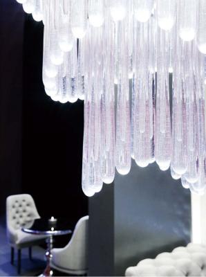 China Banquet Hall Chandelier Hotel Lobby Sales Department Sand Table Crystal Lamp Water Drop Chandelier Model Room Exhibition Hall Personality Non-standard for sale
